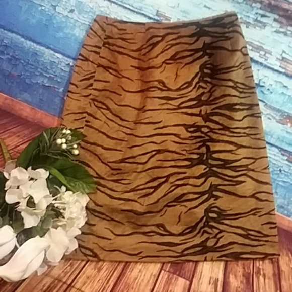 Braemar | Skirts | Braemar Animal Print Skirt 6 | Poshmark